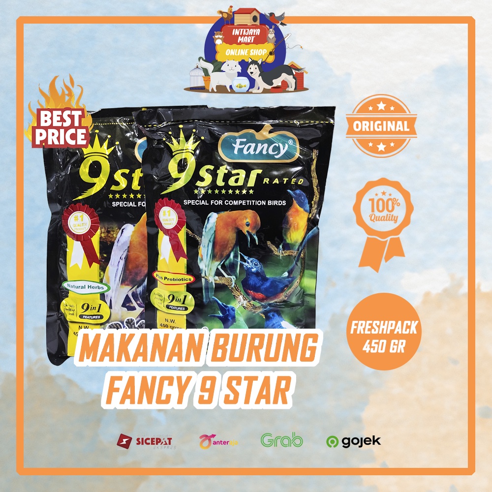 Jual Makanan Burung | Fancy 9 Star 450gr | Shopee Indonesia