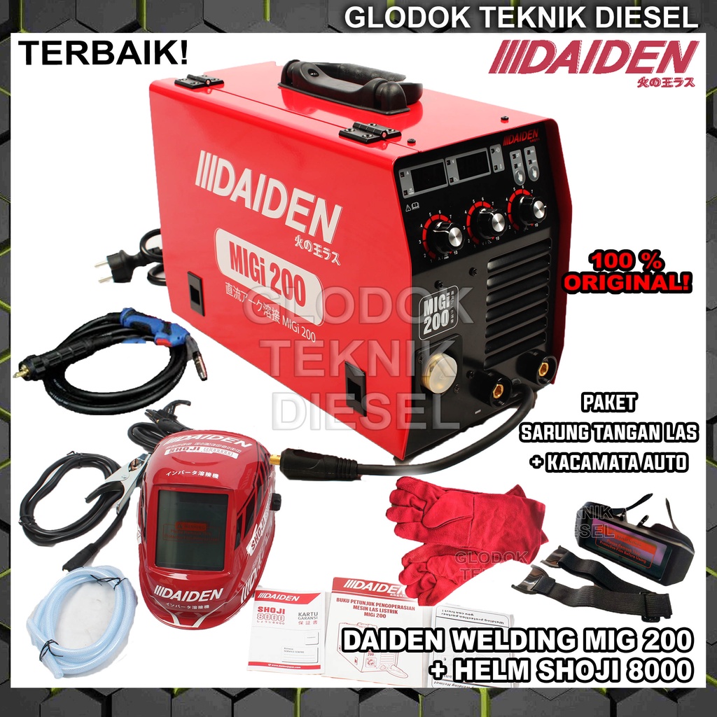 Jual DAIDEN Mesin Las MIGi 200 TRAVO LAS INVERTER CO2 DAIDEN MIG 200 ...