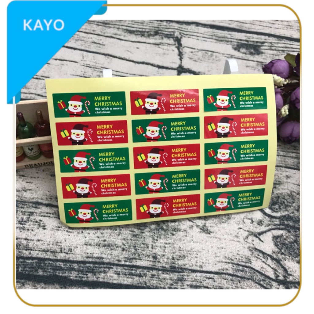 Jual stiker natal isi 16 aksesories stiker natal, stiker x mas edition ...