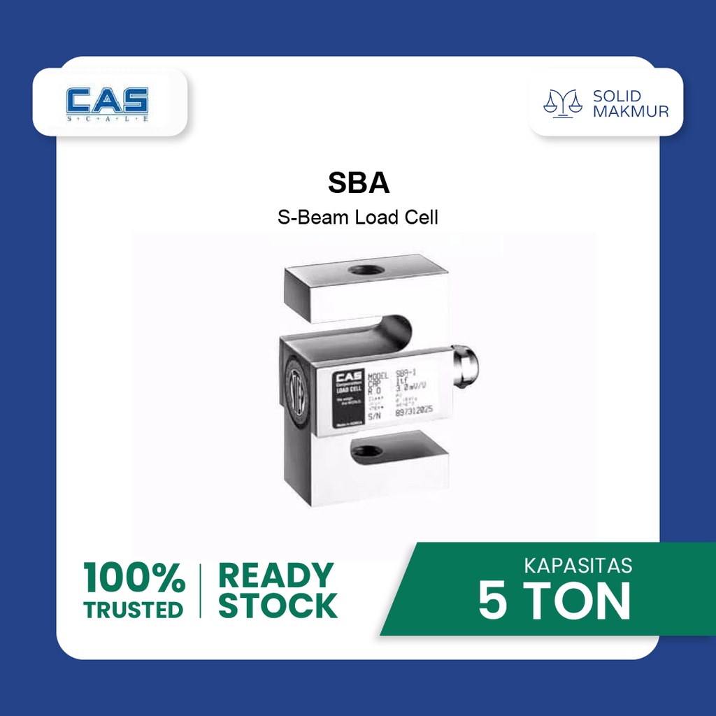 Jual CAS SBA Load Cell BATCHING PLANT / LOAD CELL TIPE S / CAS SBA 2ton ...