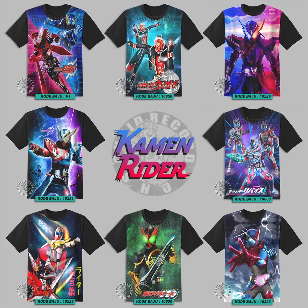 Jual Kaos Kamen Rider Baju Anime Anak Laki Laki Unisex 3D | Shopee ...