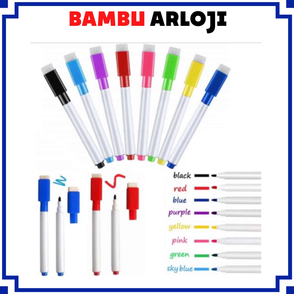 Jual BAJ Spidol Penghapus Spidol Anak Warna Warni Wipe Clean Marker ...