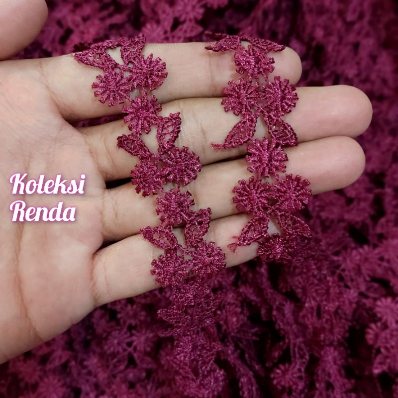 Jual Renda giper rambutan, renda rambutan, renda zipper, renda ziper isi 15yard | Shopee Indonesia
