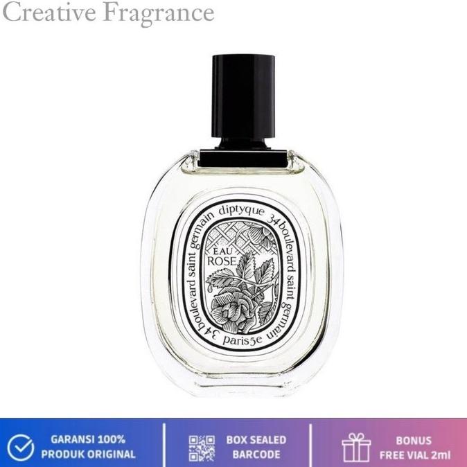 Jual Diptyque Eau Rose Edt 100Ml Original Full Set | Shopee Indonesia