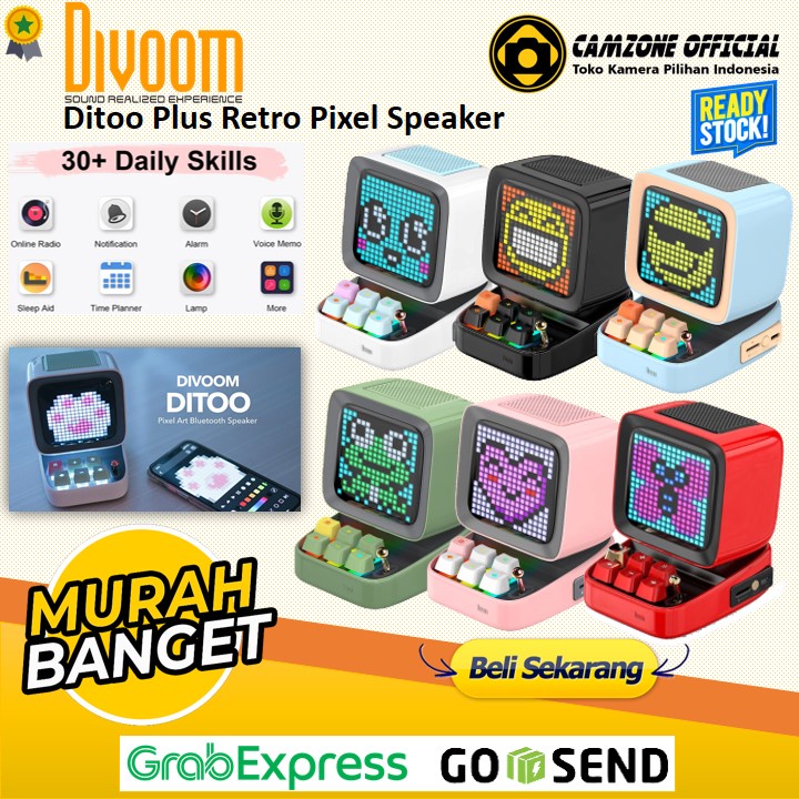 Jual Divoom Ditoo Plus Retro Pixel Art Game Bluetooth Speaker with ...