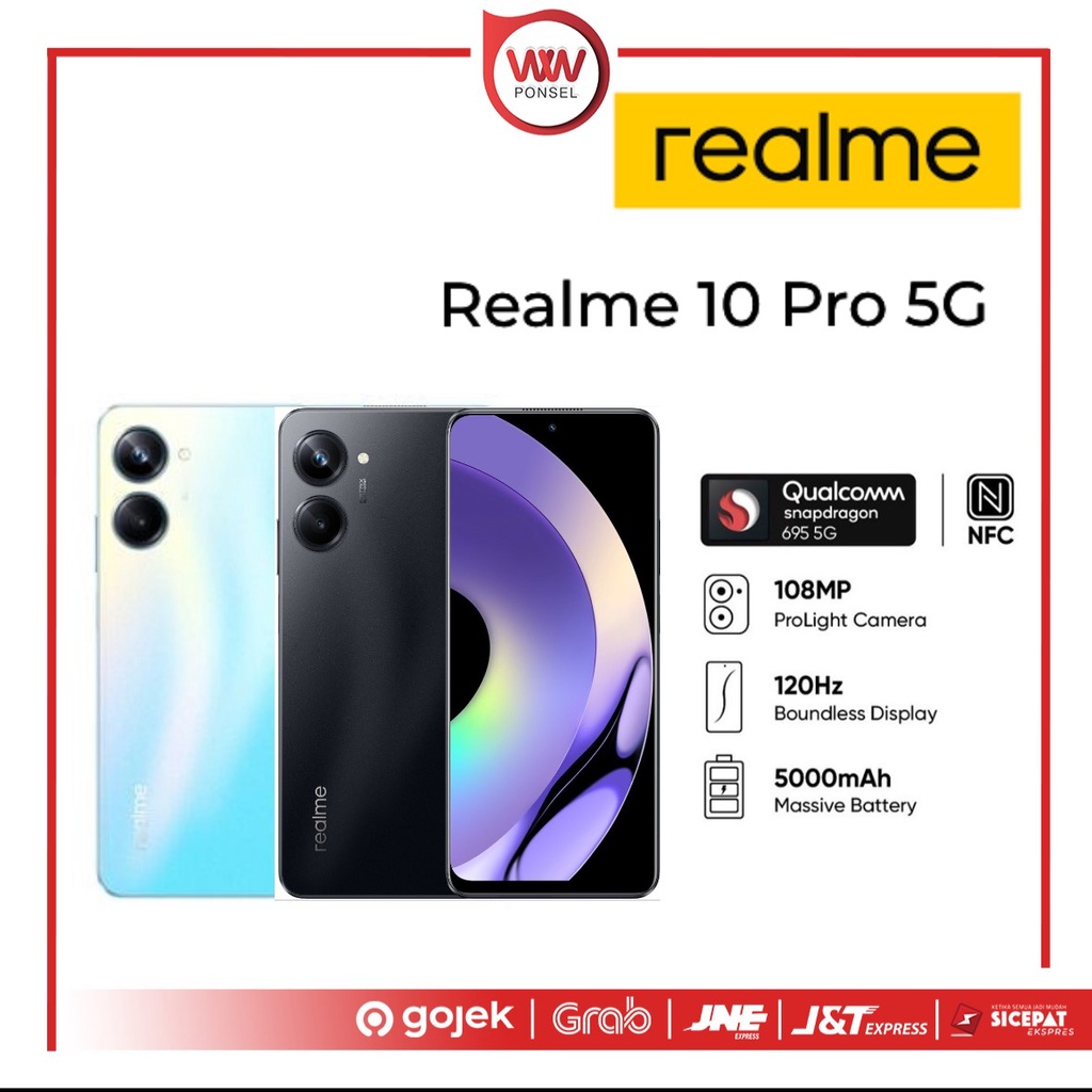 Jual Hp Realme 10 Pro 5G Ram 8GB Internal 256GB Garansi Resmi | Shopee ...