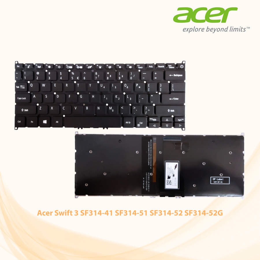 Jual Keyboard Acer Swift 3 SF314-41 SF314-51 SF314-52 SF314-52G ...