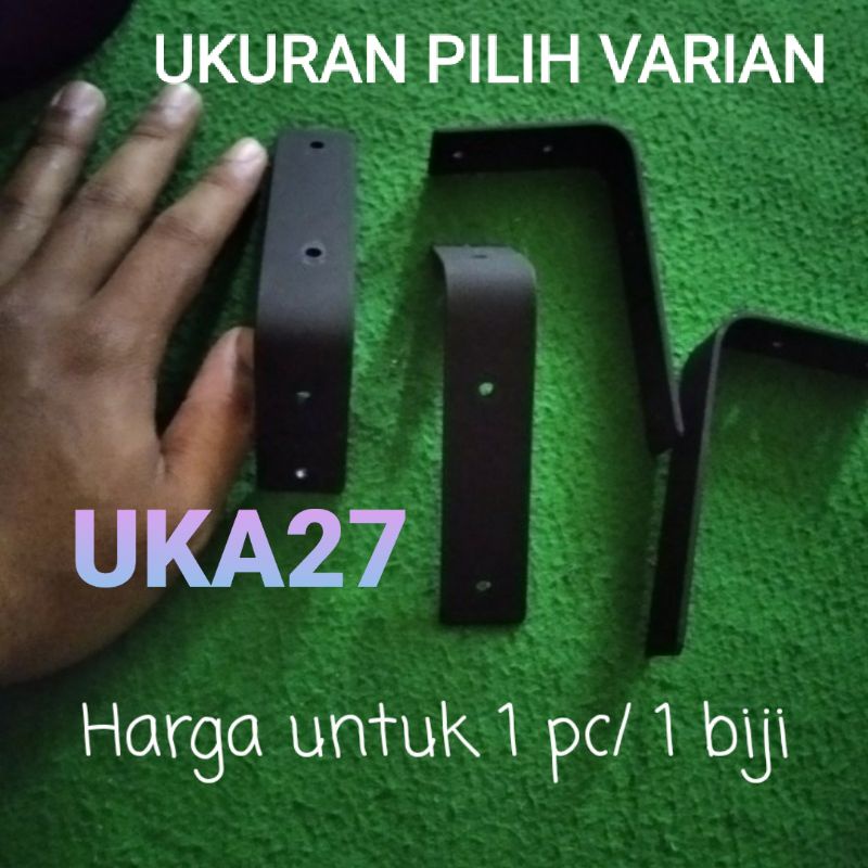 Jual plat siku besi L penyangga papan ambalan bracket | Shopee Indonesia