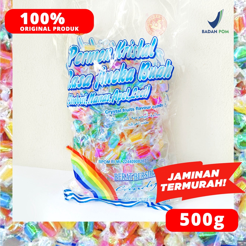 Jual PERMEN KRISTAL WARNA WARNI CRYSTAL FRUIT FLAVOR CANDY CHEN LIANG ...