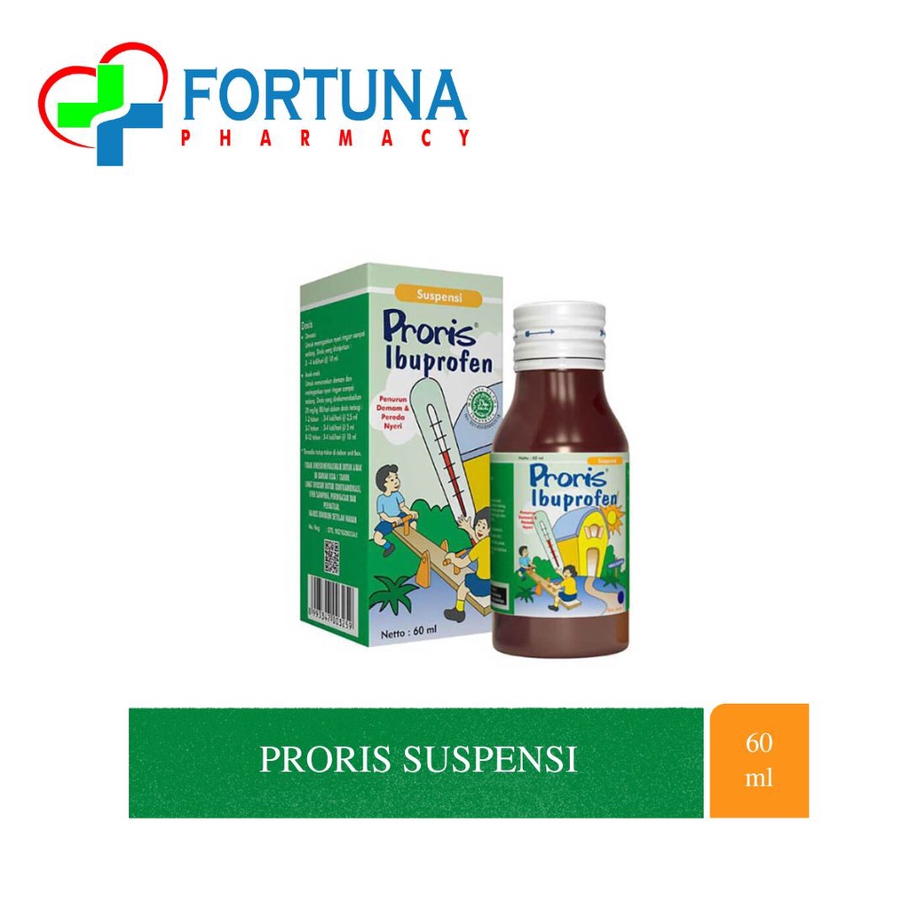 Jual Proris Suspensi 60 ml Rasa Jeruk - Obat Penurun Demam Anak ...