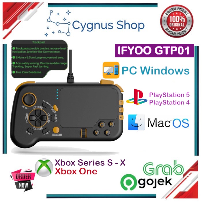 Jual IFYOO GTP01 Wired Touchpad Game Controller for PC Windows Steam PS ...