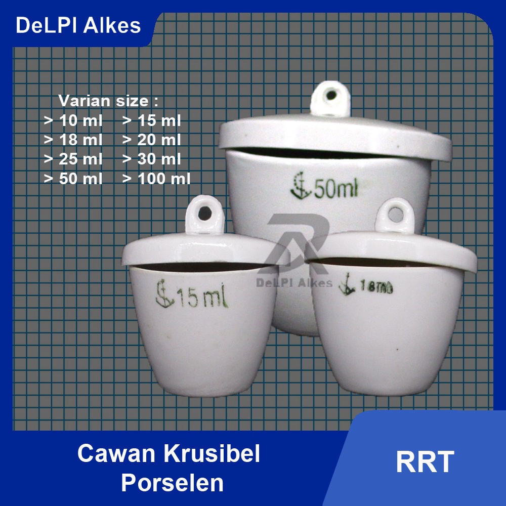 Jual Cawan Krusibel Porselen Crucible Porcelain 10 15 18 20 25 30 50 100 ml | Shopee Indonesia