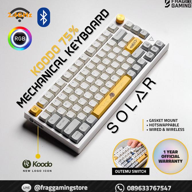 Jual Koodo Solar 75% Mechanical Gaming Keyboard With Knob | Shopee ...