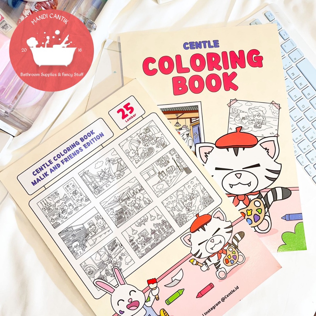 Jual BUKU GAMBAR Coloring Book Centle KERTAS TEBAL buku mewarnai untuk ...