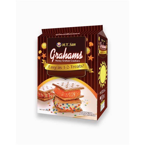 Jual MY SAN HONEY GRAHAM CREACKERS 210g-700g/CRASHED 200g/CHOCO SINGLES 10pcs x25 | Shopee Indonesia