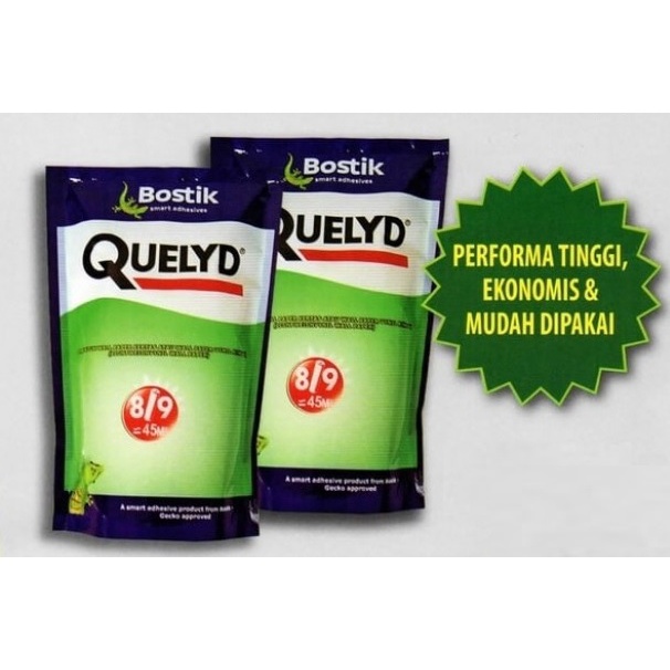 Jual Lem khusus pasang wallpaper tembok dinding stiker Quelyd SE Bostik Anti Jamur dan bakteri ...