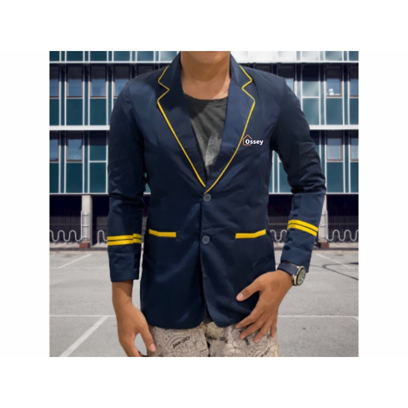 Jual JAS ALMAMATER WARNA NAVY LIS KUNING CUSTOM PRE ORDER | Shopee ...