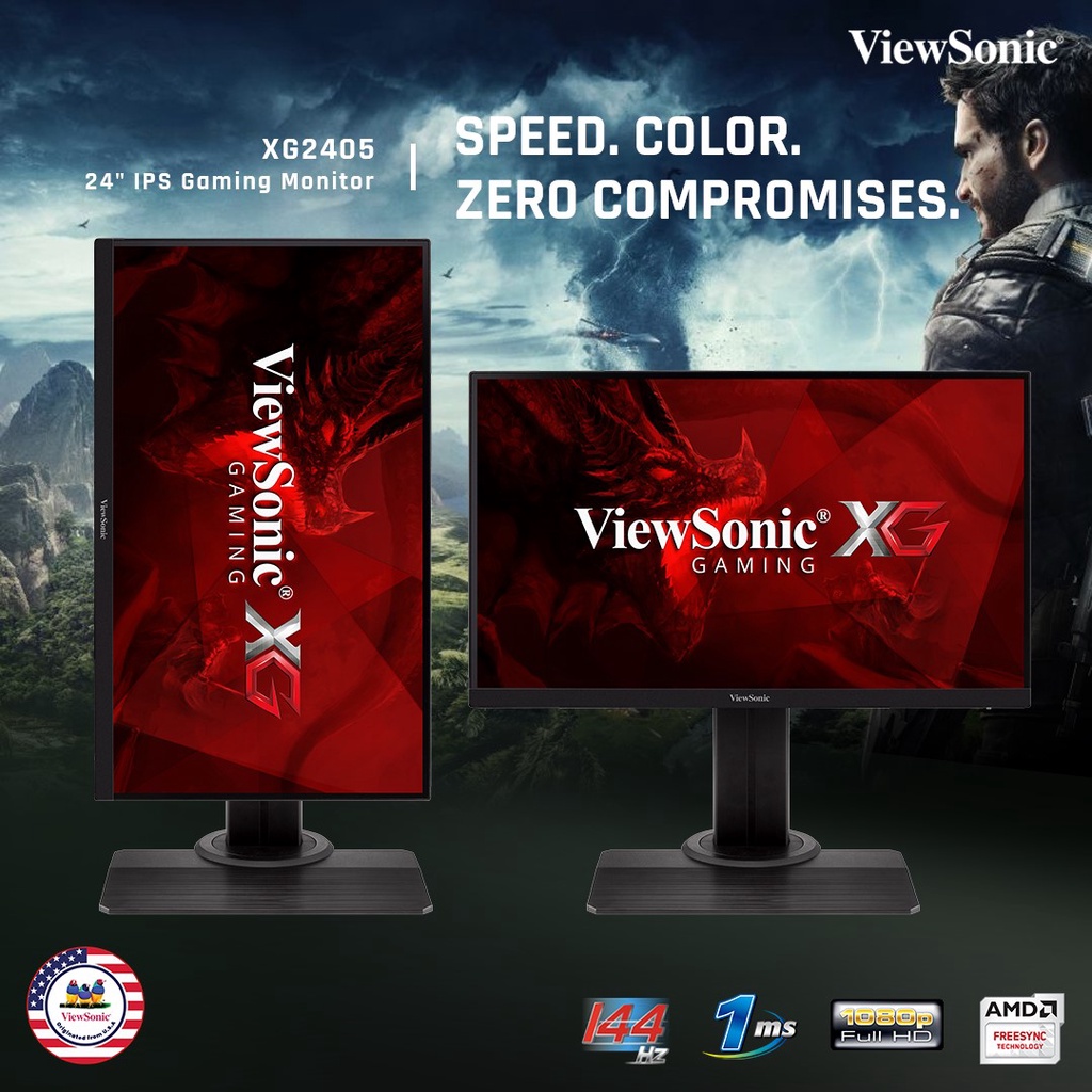 Jual VIEWSONIC VERTIKAL / / VERTICAL PIVOT LED MONITOR XG2405 24 INCH ...