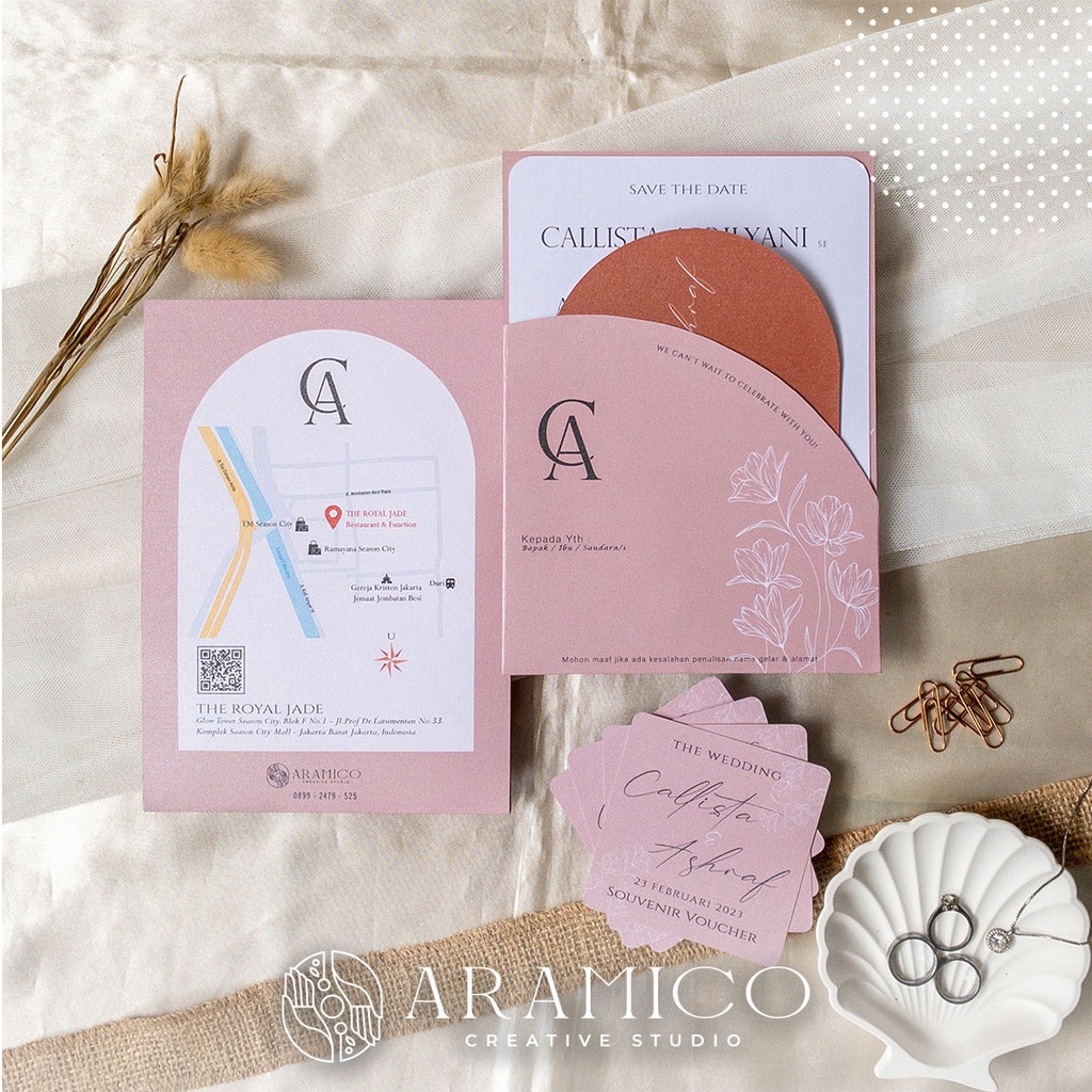 Jual Undangan Pernikahan Elegan minimalis Amplop Soft Cover. Cetak ...