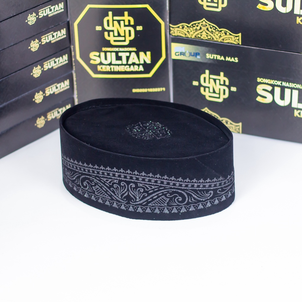 Jual Peci Hitam - Lukis NU Songkok Nasional Kopiah Kopyah Hitam Polos Tinggi 9cm | Shopee Indonesia