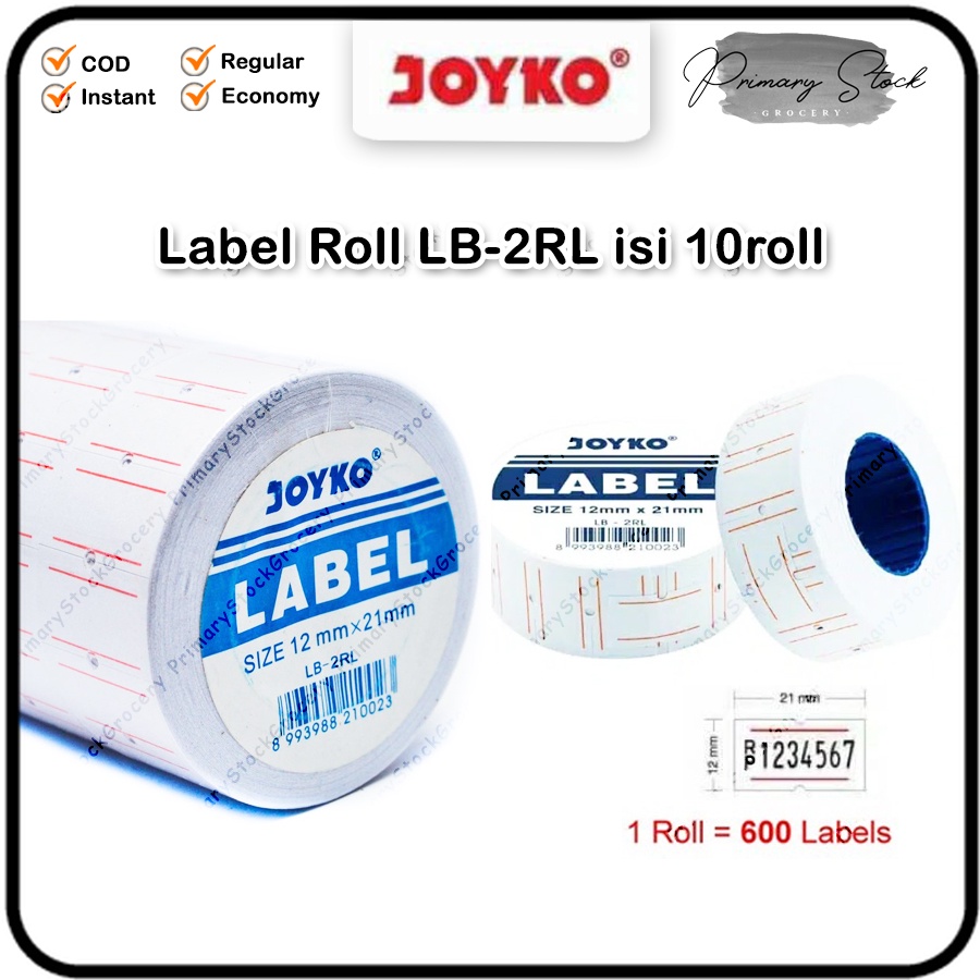 Jual Label Harga Tempel Refill Joyko LB-2RL Isi Ulang Tembak Minimarket ...