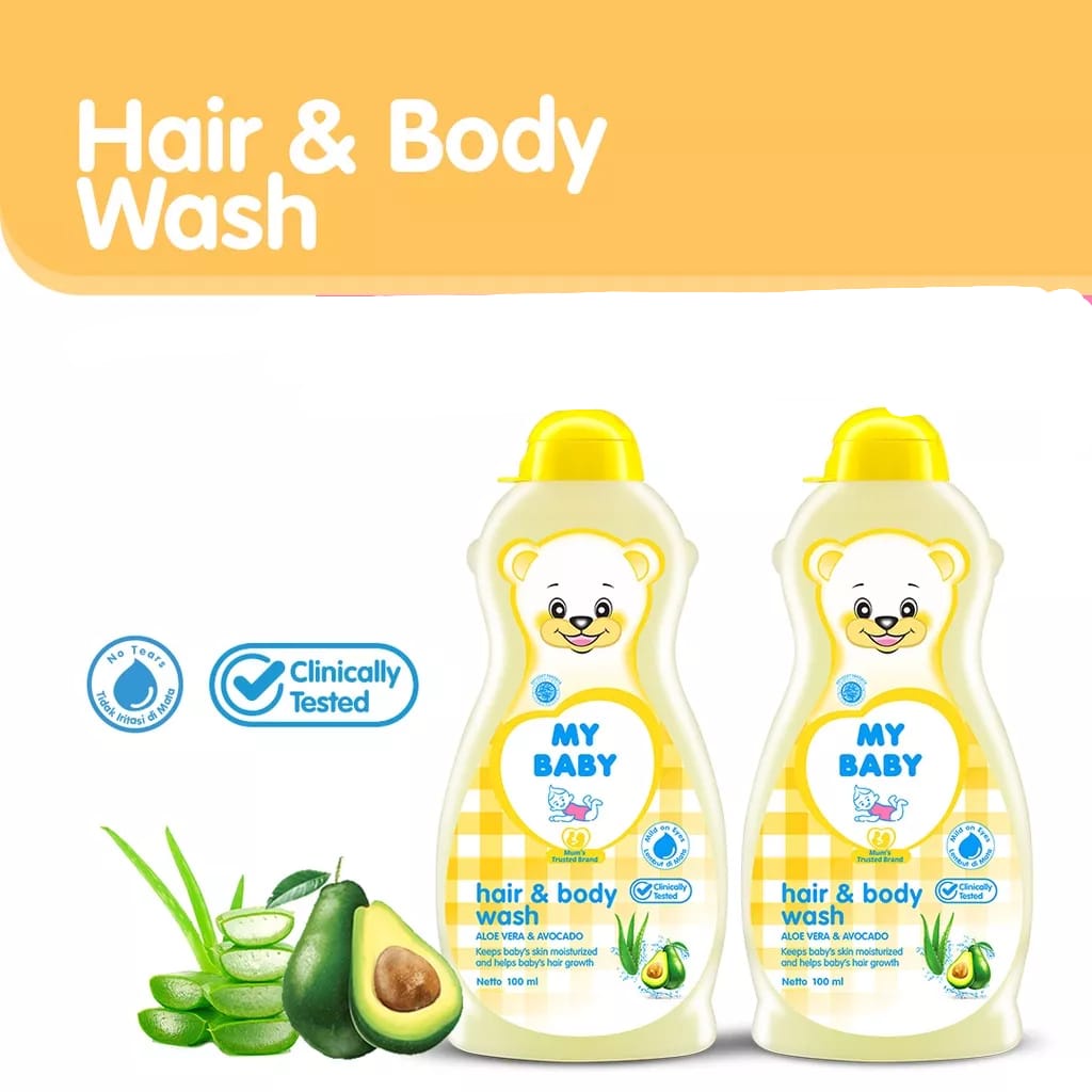 Jual My Baby Hair & Body Wash 100ml & 200ml Arjuna | Shopee Indonesia