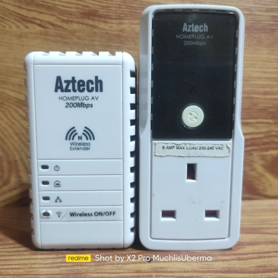 Jual PowerLine Aztech HomePlug HL109EP+HL110EW Wireless Adapter AV ...
