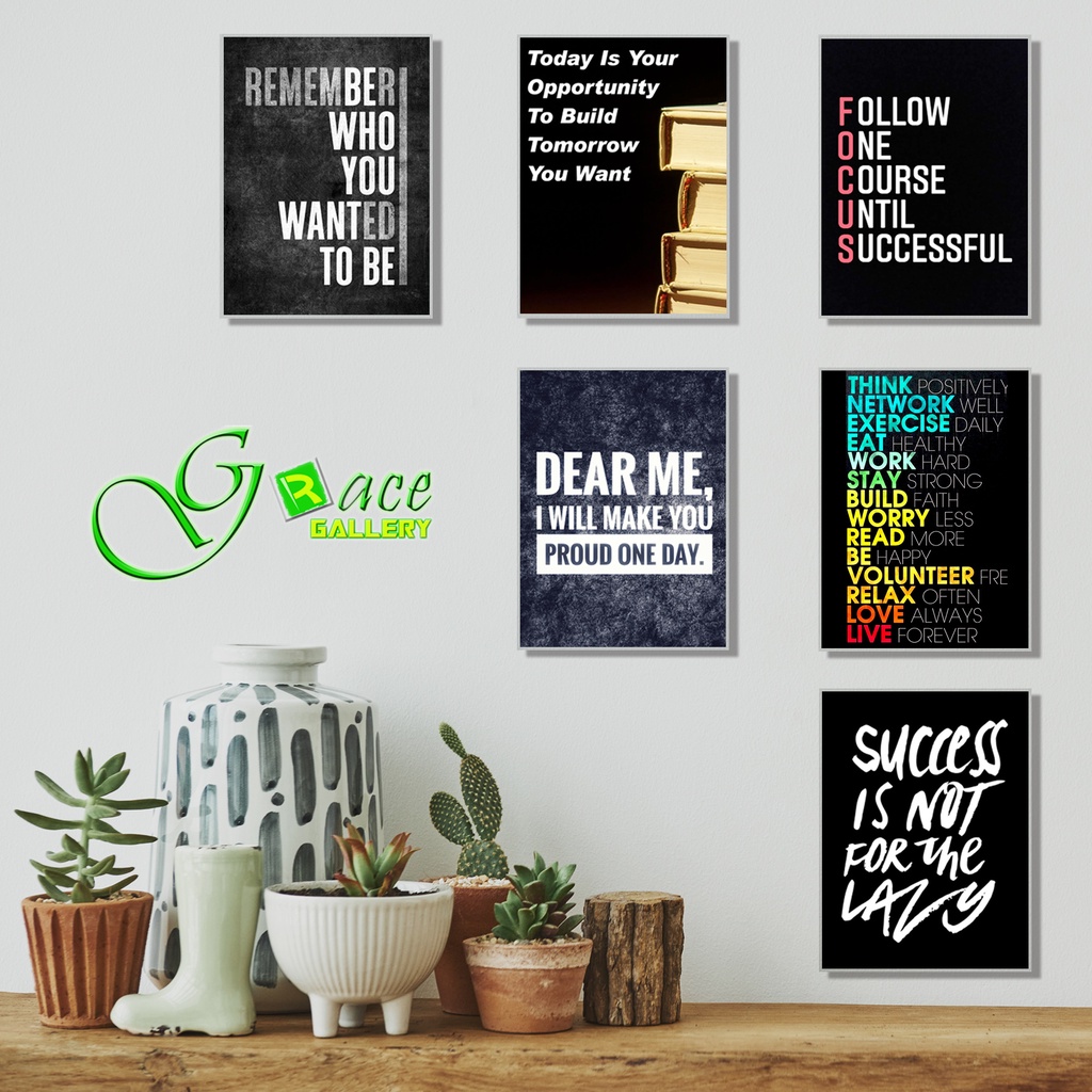Jual Dekorasi Hiasan Dinding Pajangan Wall Decor 15x20 Quotes Grafity ...