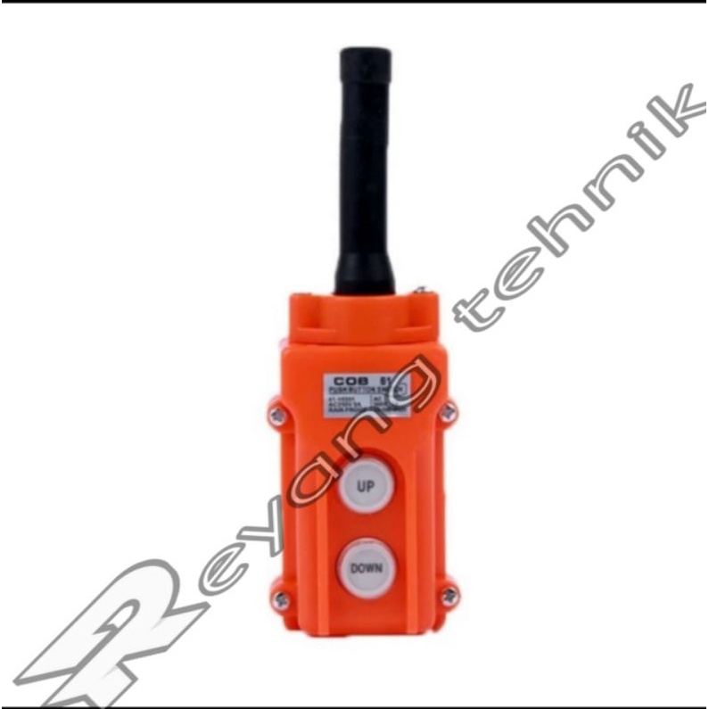 Jual Push Button Switch COB 61 Remot Control Hoist 2 Tombol Anti Air ...