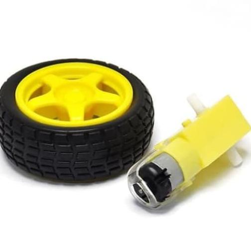 Jual Motor Gearbox geer box Yellow kuning Smart Car line follower ...