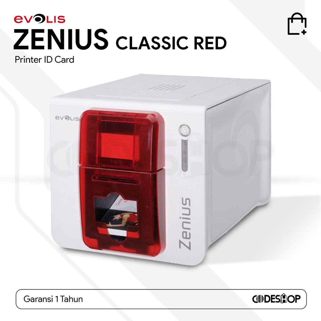 Jual ORIGINAL ID CARD PRINTER EVOLIS ZENIUS CLASSIC RED DYE SUBLIMATION ...