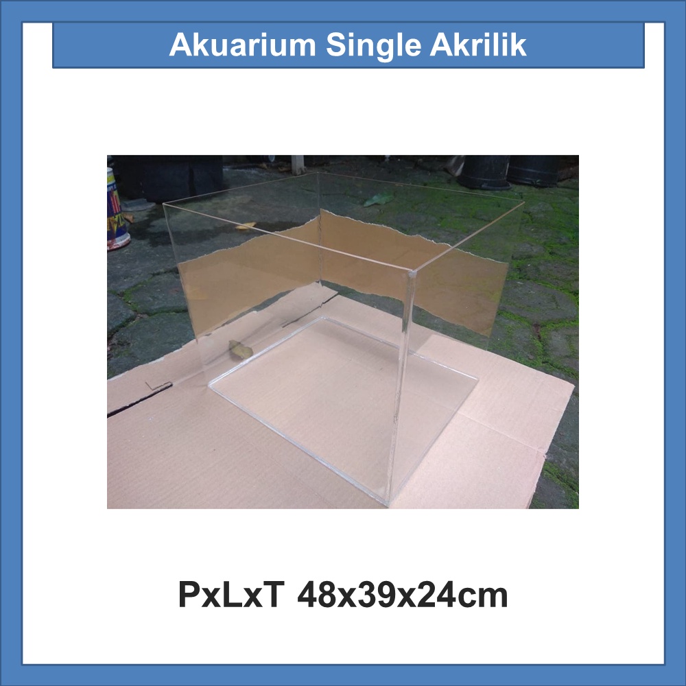 Jual Akuarium Single Arkilik PxLxT 48x39x24cm | Shopee Indonesia