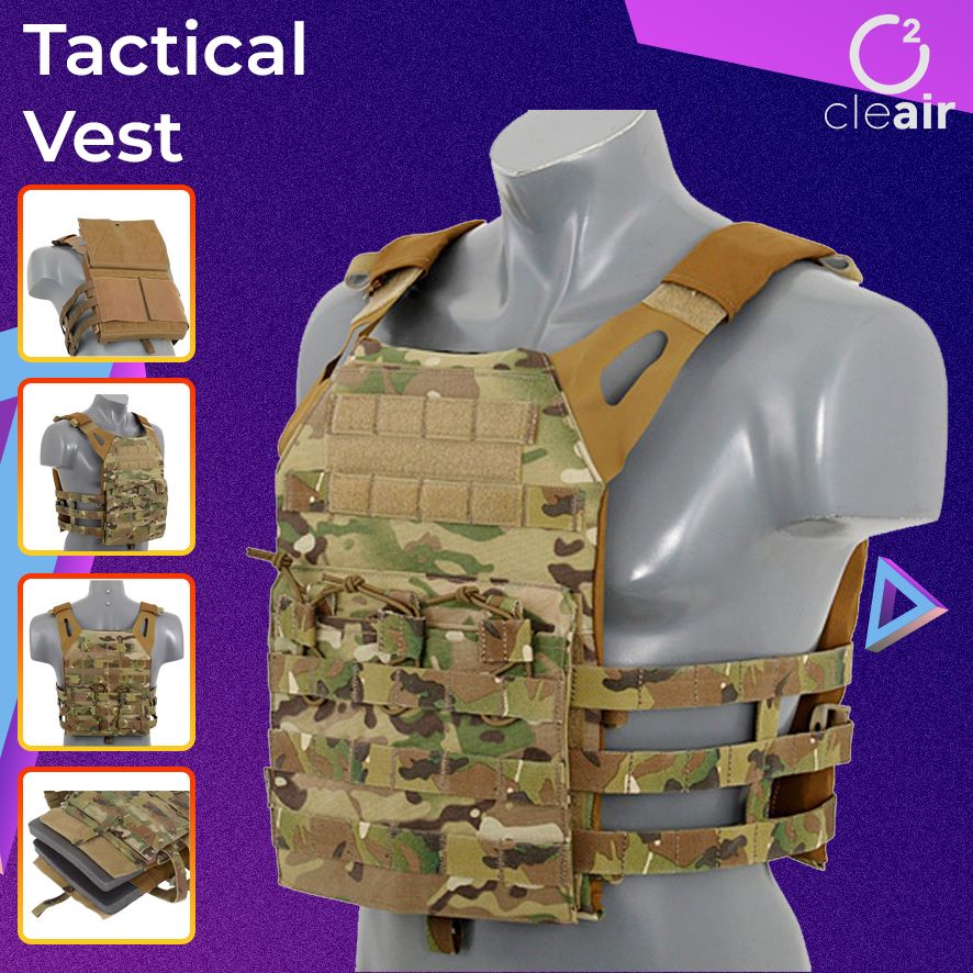 Jual Cleair O2 - Tactical Vest Rompi Angin Olahraga Body Vest Pelindung ...