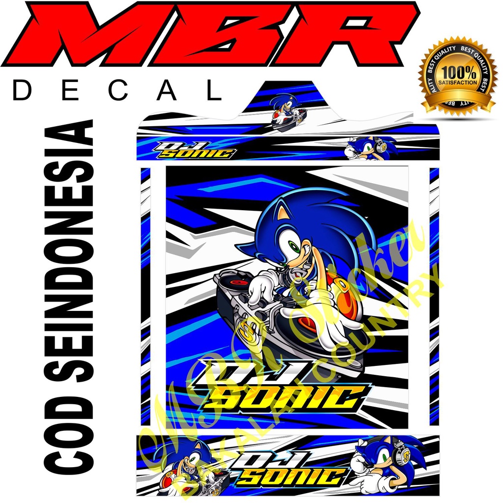 Jual DECAL STIKER SANGKAR DJ SONIC KEREN COD | Shopee Indonesia
