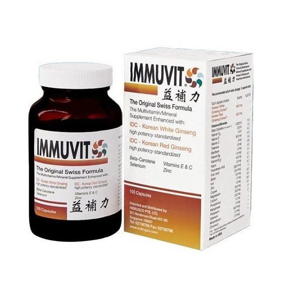 Jual Immuvit The Original Swiss Formula, 100 tablets// ginseng ...
