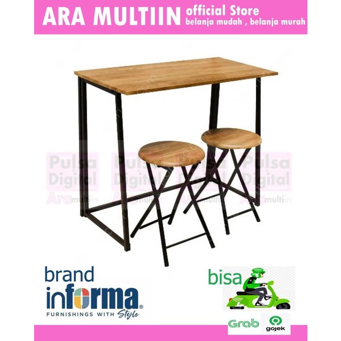 Jual Best Seller Informa Meja Makan Minimalis -Lexi Folding Table Set W ...