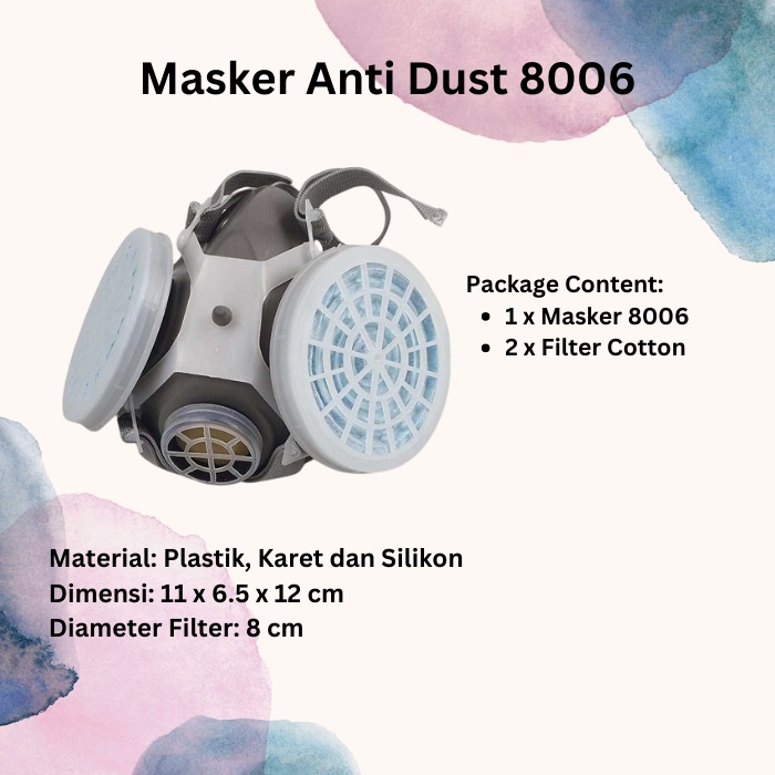 Jual Masker Respirator Gas / Masker Cat / Masker Laboratorium Safety ...