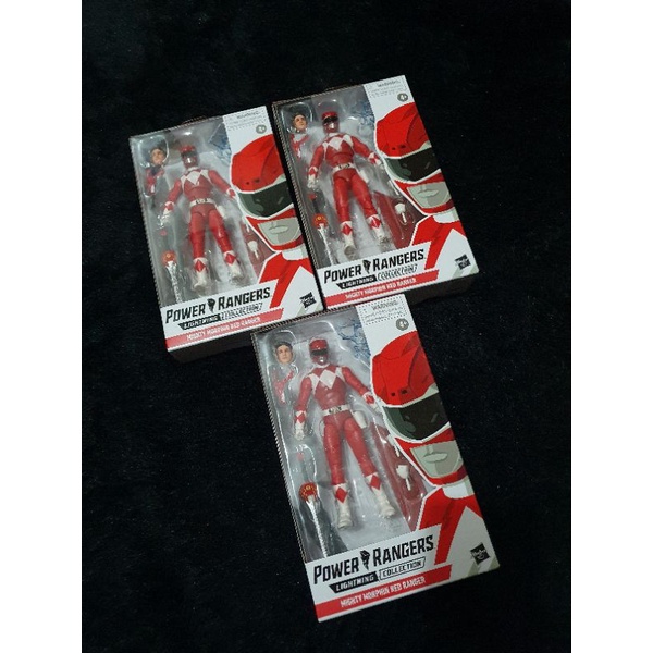 Jual hasbro power rangers mighty morphin red ranger lightning ...