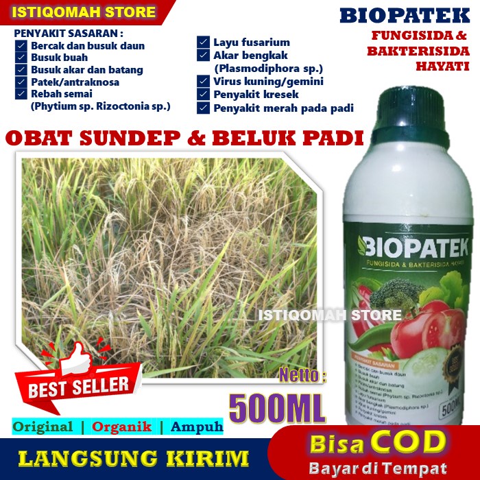Jual Obat Sundep dan Beluk Padi BIOPATEK 500ML Obat Pengendali Hama ...