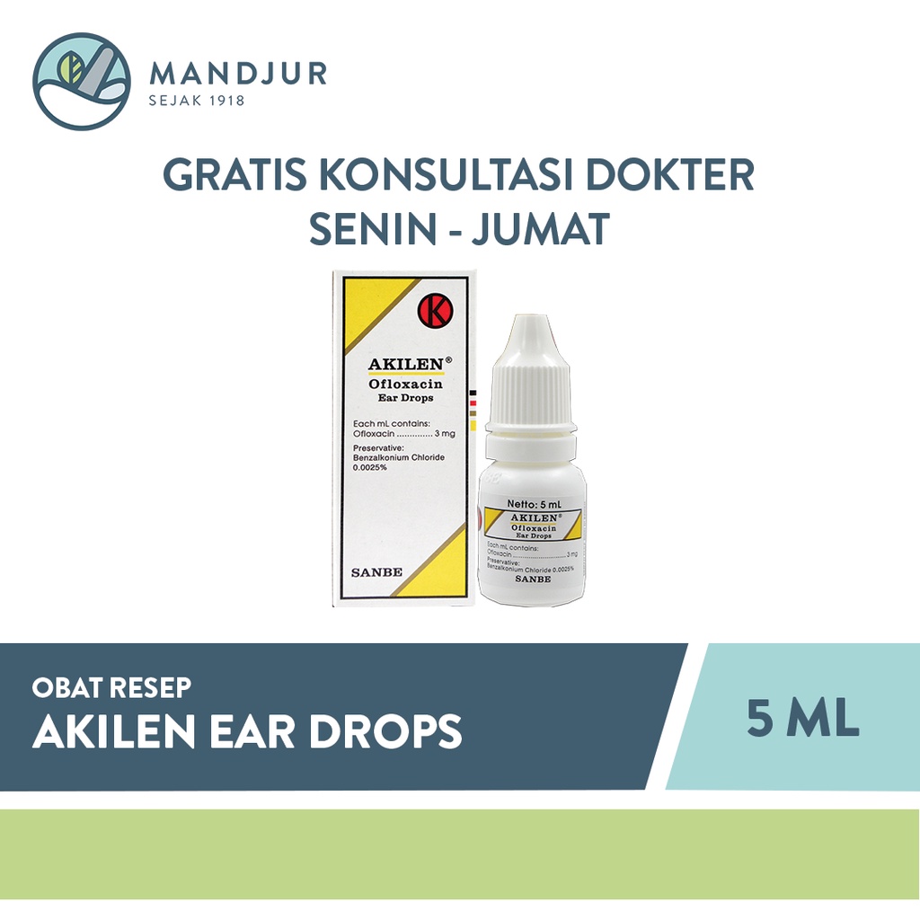 Jual Akilen Ear Drop 5 ml | Shopee Indonesia