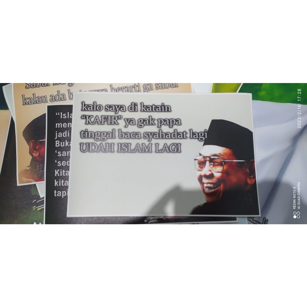 Jual READY POSTER KATA MUTIARA GUS DUR - 5, ukuran 40x60cm, BAHAN ...
