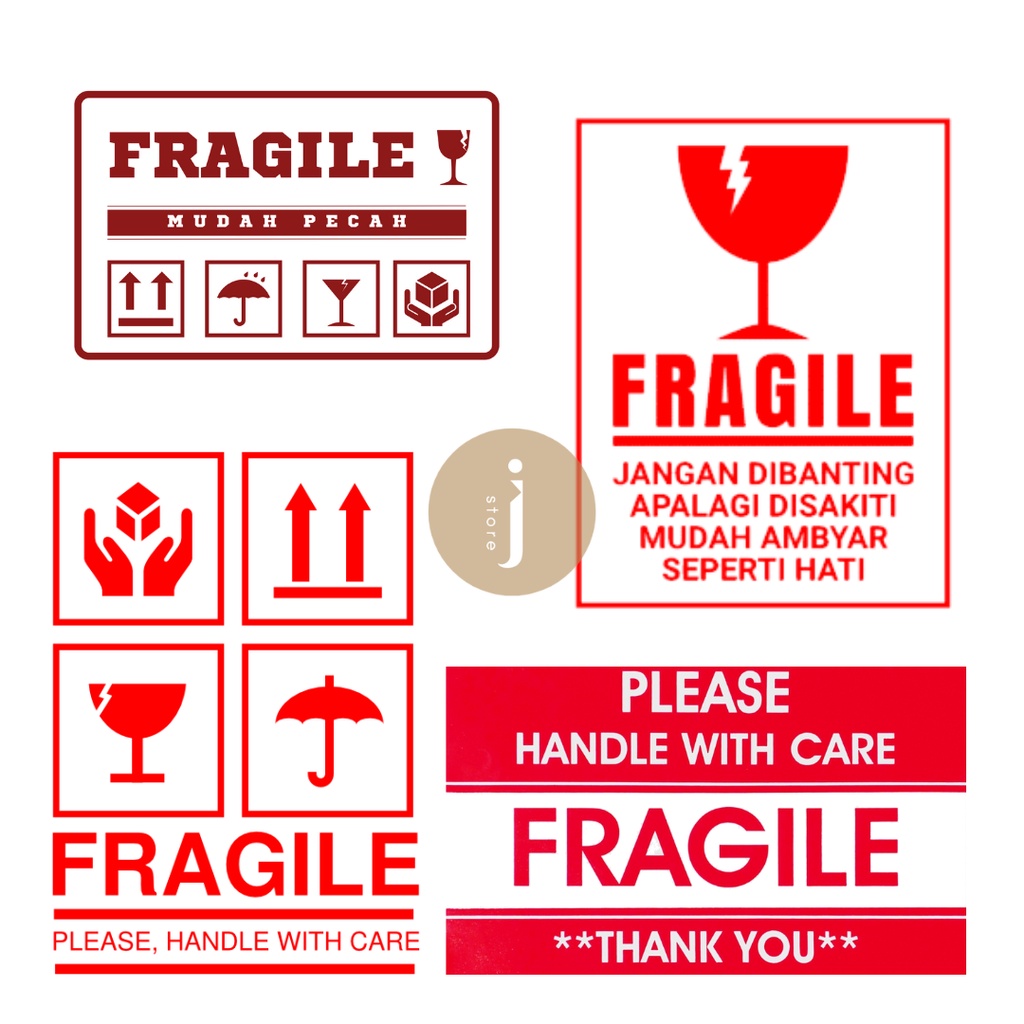 Jual Sticker Jangan Dibanting Fragile | Shopee Indonesia