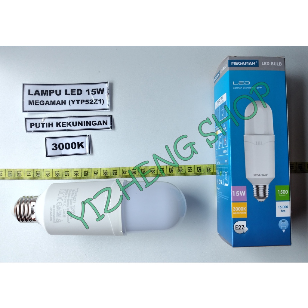 Jual LAMPU LED 15W MEGAMAN PUTIH KEKUNINGAN (YTP52Z1) | Shopee Indonesia
