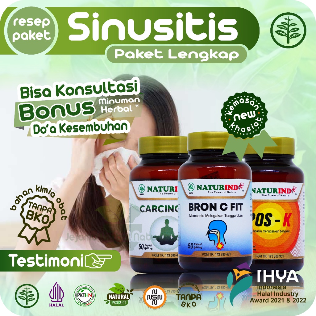 Jual Obat Sinusitis Rinitis Rhinitis Polip Hidung Alergi Pilek Menahun ...