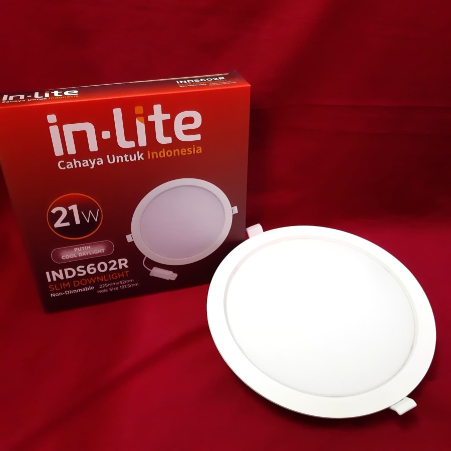 Jual INDS602R Lampu DownLight Inbow IB Panel LED 21w Inlite | Shopee ...