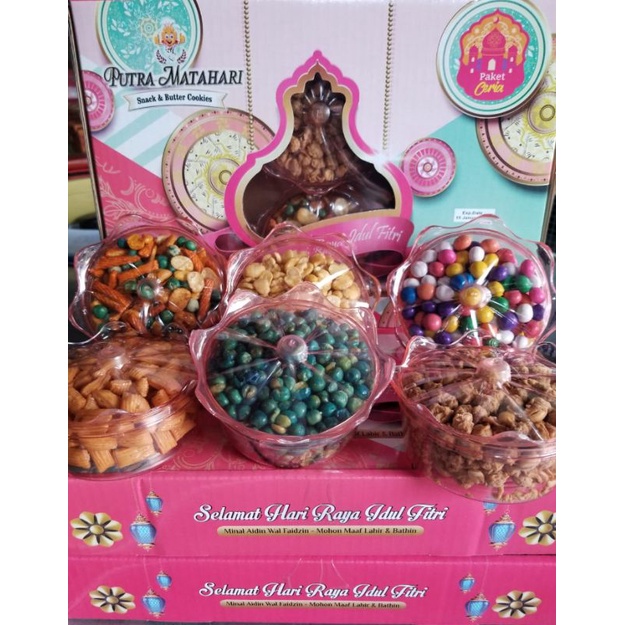 Jual Kacang Paket Putra Matahari/ Isi 6 Toples | Shopee Indonesia