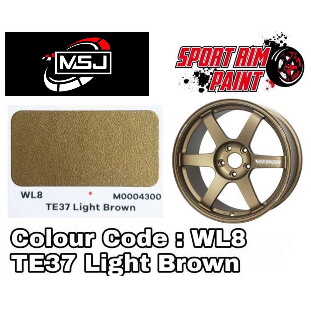 Jual CAT VELG MOBIL / MOTOR TE37 LIGHT BROWN | SPORT RIM PAINT WL08 ...