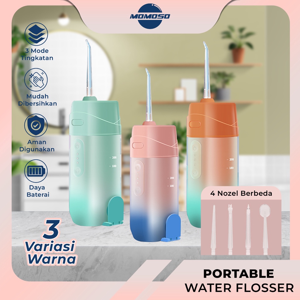 Jual MOMOSO Dental Flosser / Semprotan Gigi Flushing Portable/Semprotan ...