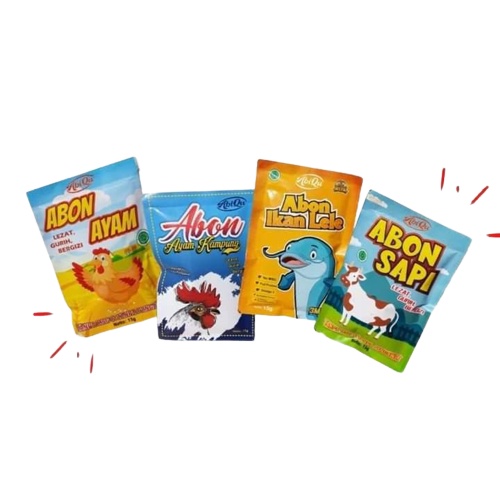 Jual Abon Sapi Abiqu Abon Bayi Kemasan Sachet 15 gram Non MSG Abon Bayi ...