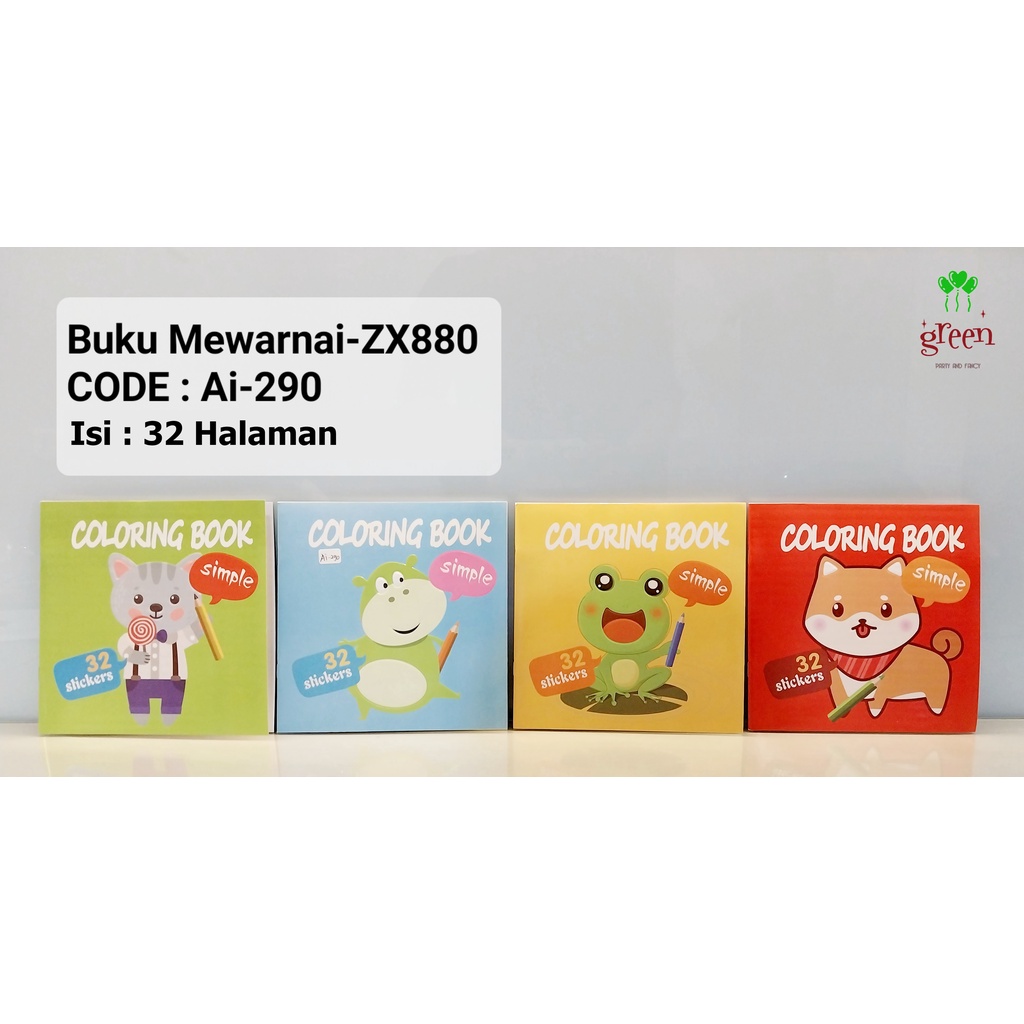 Jual Buku Mewarnai 32 Halaman Activity Book Coloring Book With Stickers ...